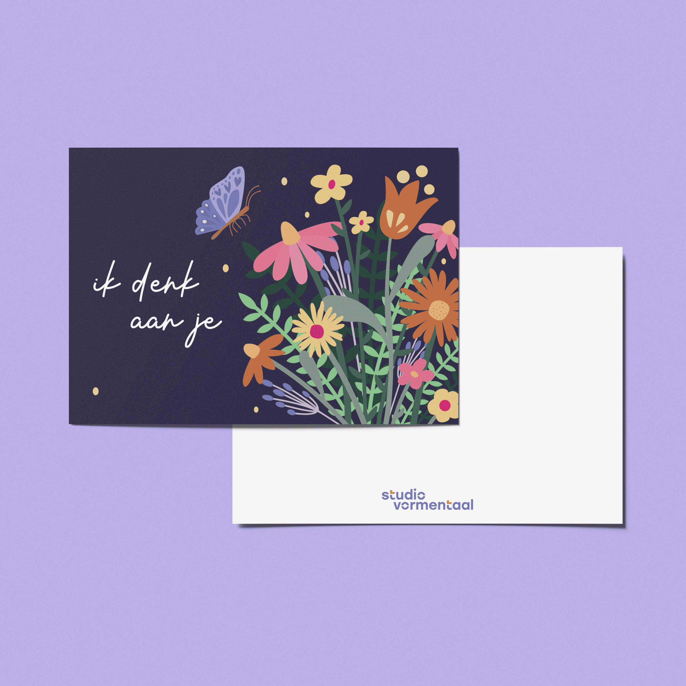 Ik denk aan je Wenskaart – Studio Vormentaal